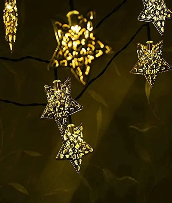 X4Cart Small Golden Metal Star String Light - JioMart