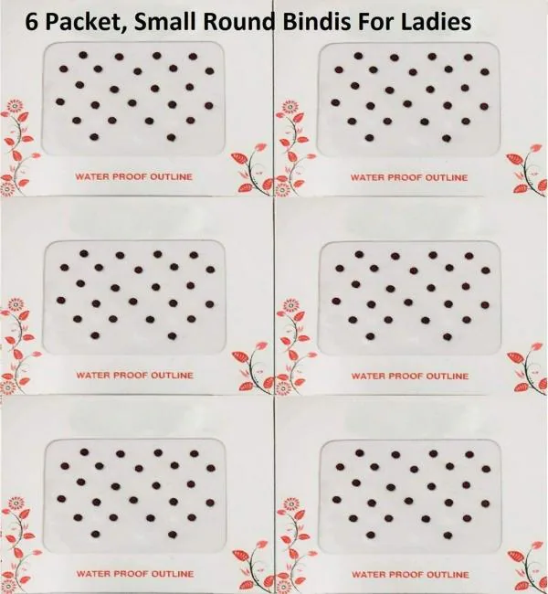 Vama Fashions Small Velvet Round Bindis Bindi For Women - JioMart