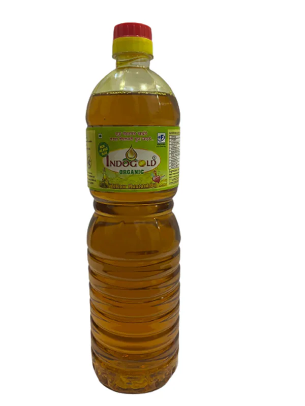 Indo Gold Cold Pressed Organic Yellow Mustard Oil | Peeli Sarso Oil ...