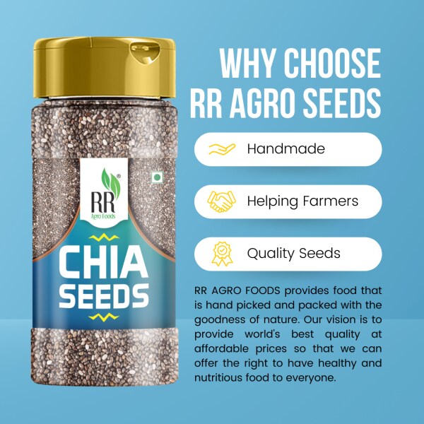 RR AGRO FOODS Chia Seeds for weight loss | Rich in fibre, omega 3 ...