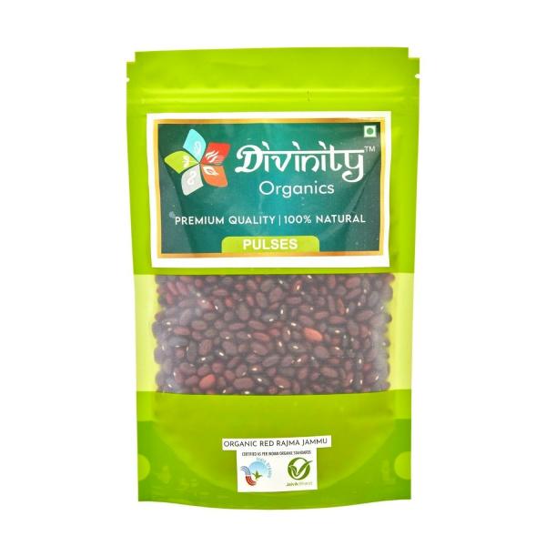 Divinity Organics | Unpolished Organic Red Rajma Jammu 500g - JioMart