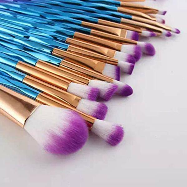 Glamour Beauty Diamond Makeup Brushes - Set of 20, Multicolour - JioMart
