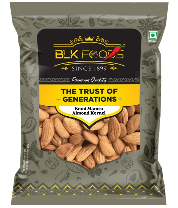 BLK Foods Daily 200g Komi Mamra Almond Kernel | Super Crunchy Badam ...