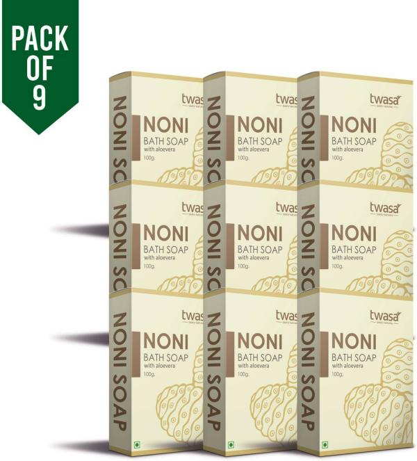 Twasa Noni With Aloevera Herbal Bath Soap for Men and Women 900 g (Pack ...