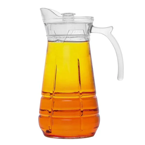 Cracker Transparent Hot Water Pitcher Glass Jug Milk Carafe With Lid ...