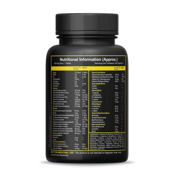 Gymvitals Sports Multi-HD One Daily Multivitamin, 60 Tablets - JioMart