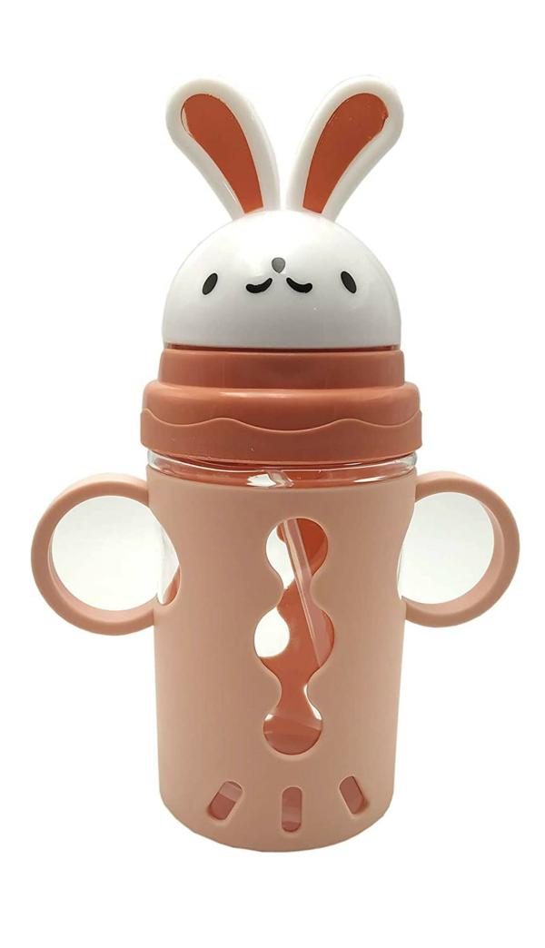 Te Quiti Pink Plastic Leakproof Durable BPA Free Non-Toxic Baby Sipper With Straw 240ml - JioMart