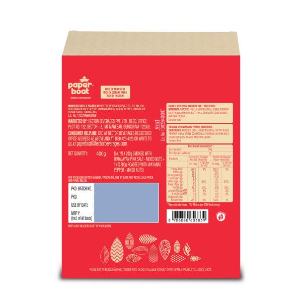 Paper Boat Assorted Dry Fruits Gift Pack, 400g| Kaju Badam Mixed Nuts ...