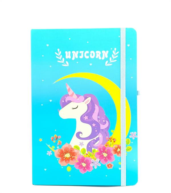 GOLD LEAF-Unicorn Dairy NoteBook With 80 Pages Blue Colour - JioMart