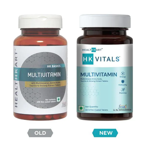 HealthKart HK Vitals Multivitamin for Men and Women, 60 Multivitamin ...