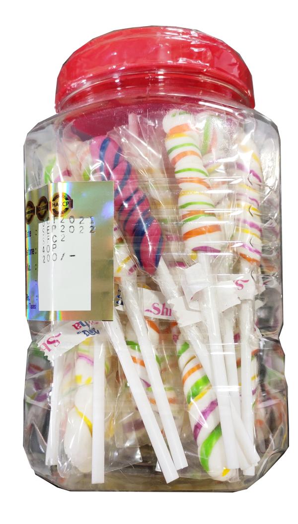 Rainbow Multiflavor Lollipop Candy - Spring Pop (Jar of 40pcs) - JioMart