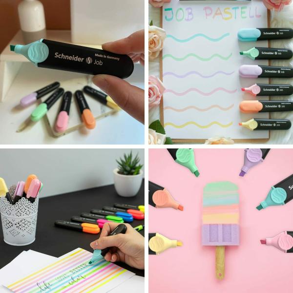 Schneider Pastel Job Highlighter Marker, Chisel Tip - (Set of 6) - JioMart