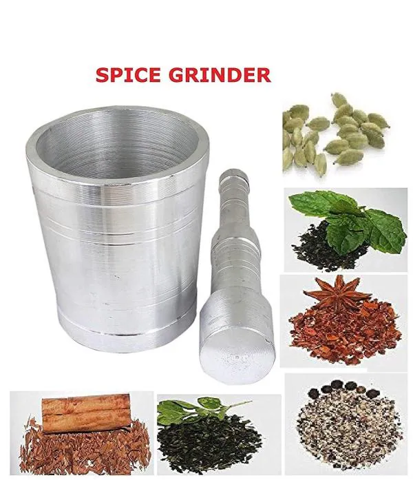 Stainless Steel okhli and musal Kitchen Masher Mortar and Pestle Set ...