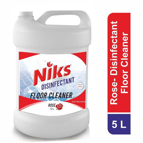 Niks Disinfectant Germs killing floor clenaer 5 Liter Rose Flavour ...