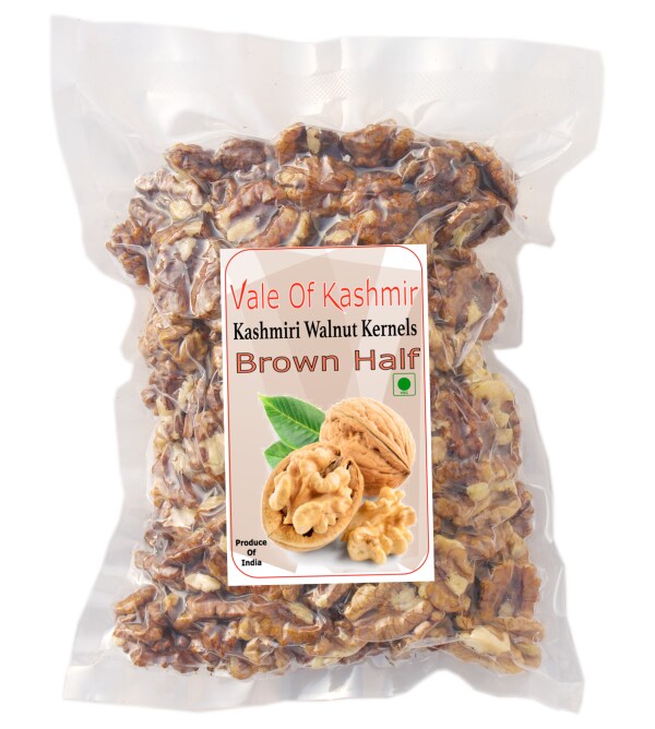Vale Of Kashmir Walnuts Without Shell Brown Kernels 1 Kg (500 x2), Akhrot Kernels Giri - JioMart