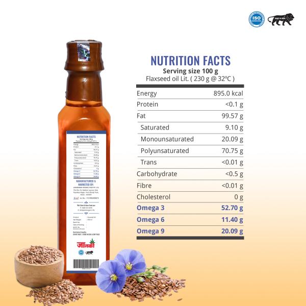 Janki's Shuchi Cold Pressed Flaxseed Oil (250ml) - JioMart
