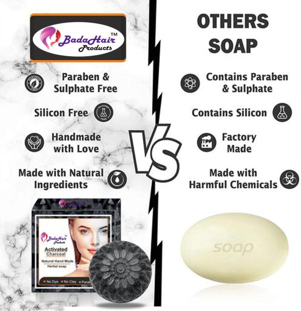 Badahair Activated Charcoal Bath Soap, 100 G (Pack Of 5) - JioMart