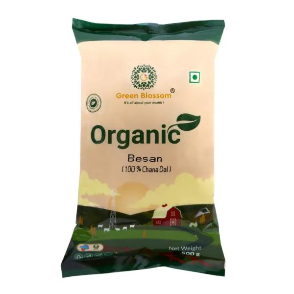 Green Blossom Organic Besan - 500 Gms - JioMart