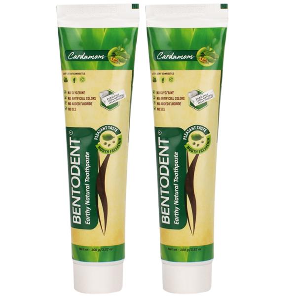 Bentodent Cardamom Natural Toothpaste - SLS Free 100g (Pack of 2) - JioMart