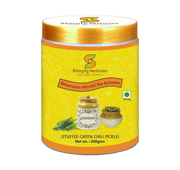 Simply Naturos Stuffed Chilli Pickle Combo - Stuffed Red Chilli Pickle ...