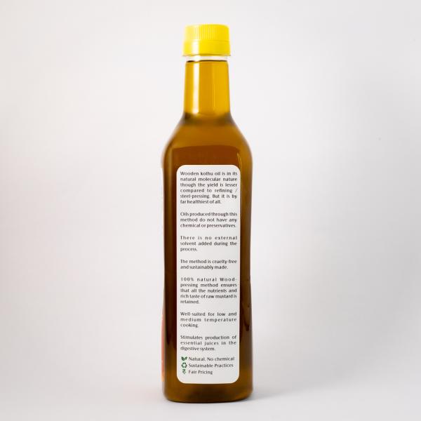 Wood pressed Black Mustard Oil (Pure Kolhu/ Kachi Ghani/ Wooden Chekku ...