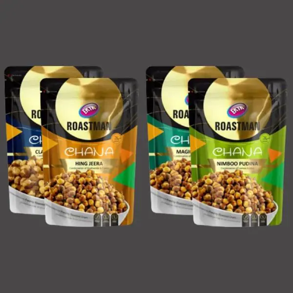 EKTA Roastman Chana Combo Pack Of Classic Salted Chana, Magic Masala ...