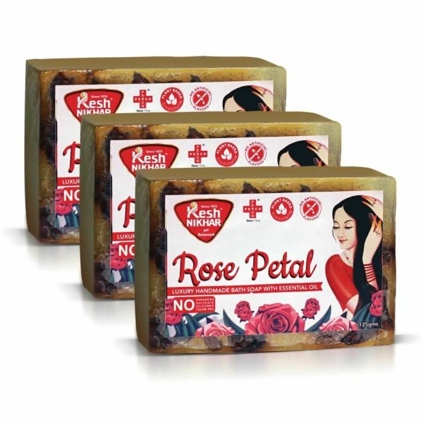 Kesh Nikhar Rose Soap | - 125gms (Pack of 3) - JioMart