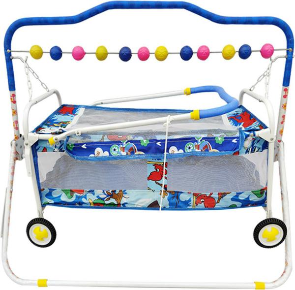 Confiado Blue Metal Cradle |BASSINET|BASINET|CRADLE|BABY BASSINET|BABY ...