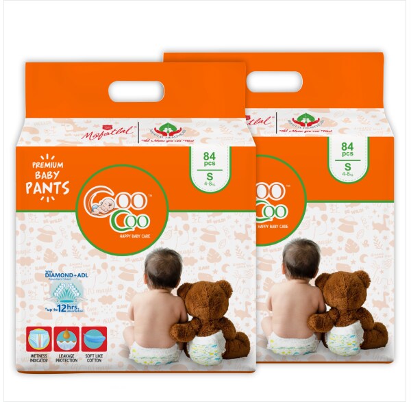 Coo Coo Baby Pullup Diaper Pants - S (168 Pieces) - JioMart