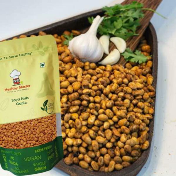 Healthy Roasted Soya Nut Garlic 500 G - JioMart