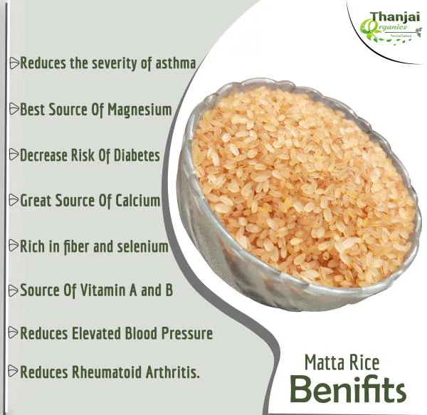 Thanjai Organics Matta Rice , 1 Kg | Kerala Red Matta Rice ...