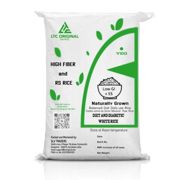 LTC Original Dia Rice - Diet and Diabetic White Rice - 5 Kg - JioMart