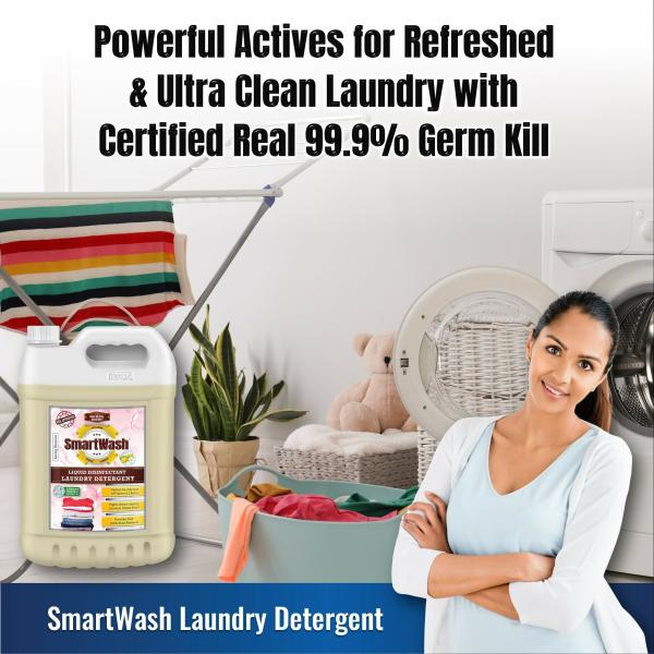 SmartWash Laundry Detergent (Spring Blossom), 5L - JioMart