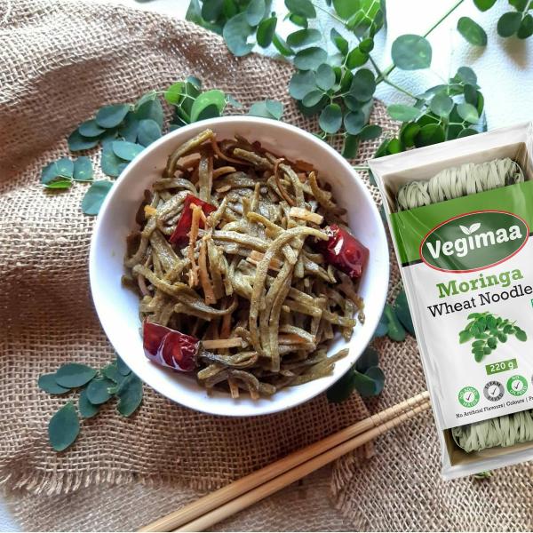Vegimaa Moringa Wheat Noodles, Made With Whole Wheat Flour and Moringa ...
