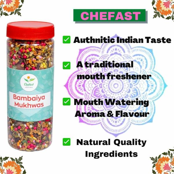 Chefast Bombaiya Mukhwas, Rajasthani Mukhwas & Tulsi Mix Mukhwas Pack ...