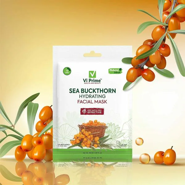 Vi Prime Sea buckthorn Facial Sheet Mask (Pack of 3) - JioMart