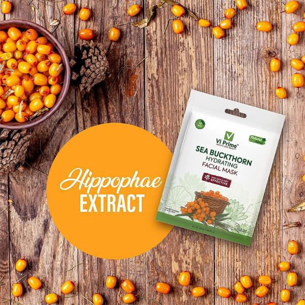 Vi Prime Sea buckthorn Facial Sheet Mask (Pack of 3) - JioMart