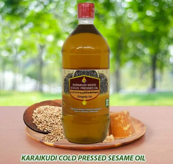 Karaikudi Cold Pressed Gingelly Oil crushed with Jaggery /Pure Nallenai ...