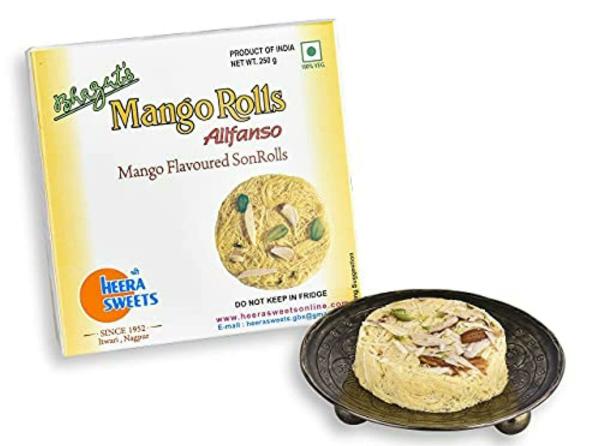 Bhagats Heera Sweets Son Roll with Almonds and Pistachio Garnished ...