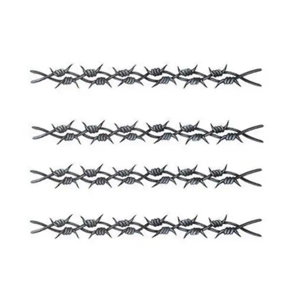 SIMPLY INKED Barbed Wire Armband Temporary Tattoo, Designer Tattoo for ...