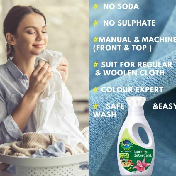 LA ONE MAGIX Laundary Liquid Detergent , Top & Front Load Machine , No ...