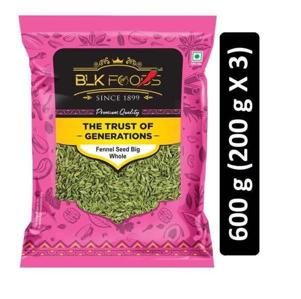 BLK Foods Select Fennel Seed Whole (Sauf Sabut) 600g (3 X 200g) - JioMart