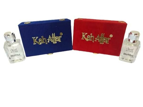 KAH ATTAR Fruitious Organic Unisex Luxury Perfume Gift Pack Set for Men ...