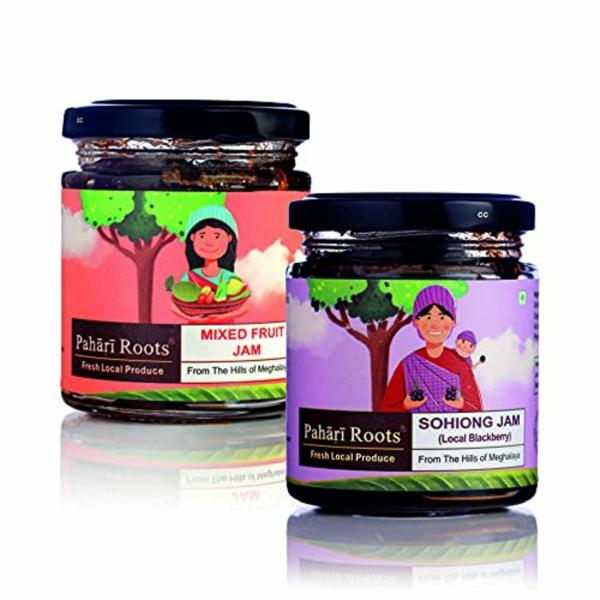 Pahari Roots Jam Mixed Fruit and Sohiong from Meghalaya - 440 g (Pack ...