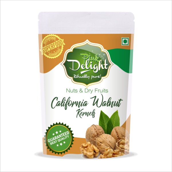 Pink Delight Walnut Kernels / Akhrot Giri (250 Gm*6)1.5 kg (Vacuum Pack ...