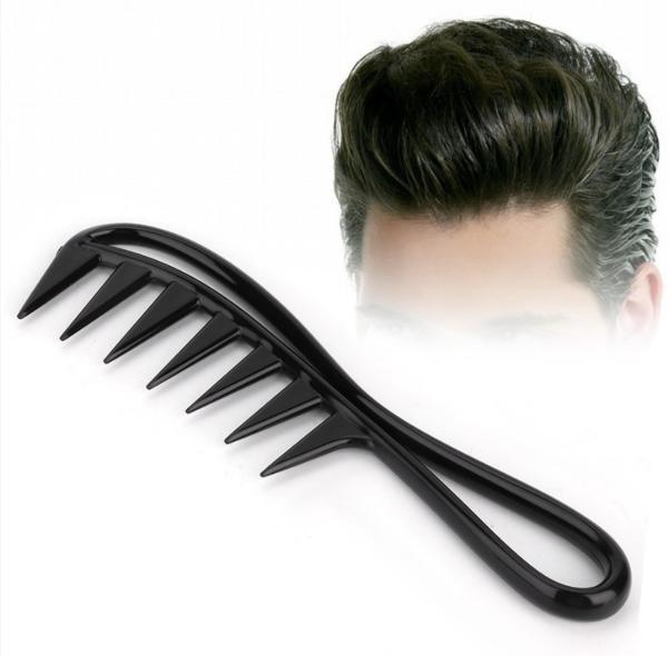 Xester Black Plastic Salon Wide Teeth Shark Comb Curly Hair ...