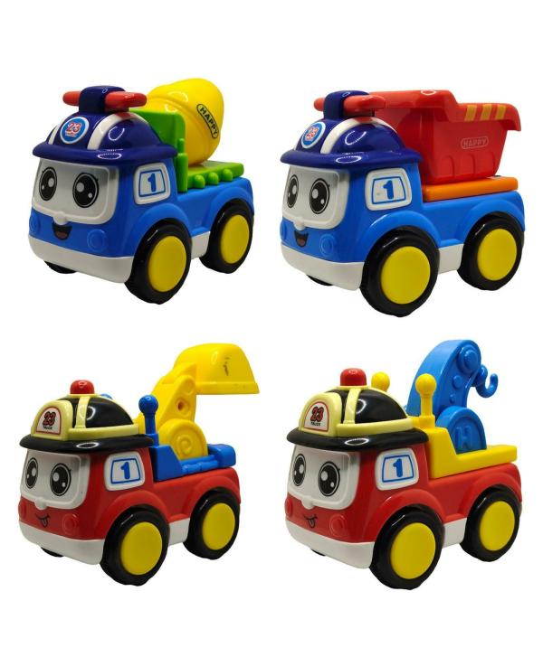 CrackaDeal Unbreakable Friction Powered Cartoon Engineered Construction ...