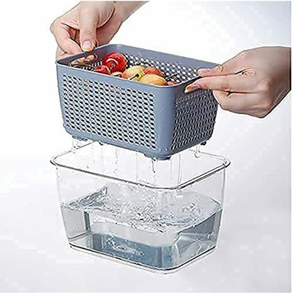 HELOVIA Refrigerator Storage Box Fridge Fresh Kitchen Organizer ...