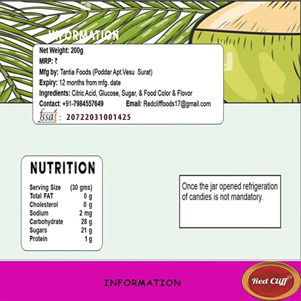 Red Cliff Coconut Candy | Sweet Coconut Candy | Nariyal Candy toffee ...