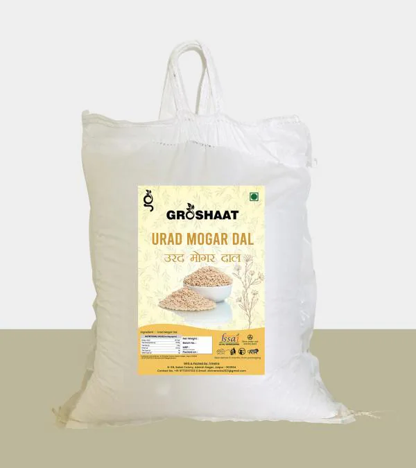 Groshaat Best Quality Urad Mogar Dal -5Kg (Packing) White Urad (5000 g ...